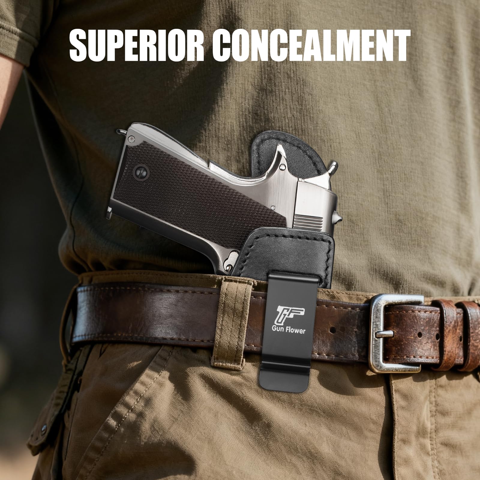 Funda de cuero IWB de ajuste universal para pistolas 1911 | Compatible ...